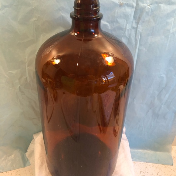 UpJohn | Other | 409 Vintage Mid Century Vintage Amber Brown Glass Jug ...
